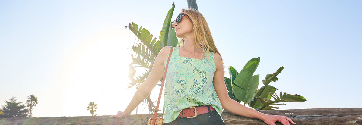 Stay Cool and Stylish: The Benefits of the Printed Boxy Tank Top ...